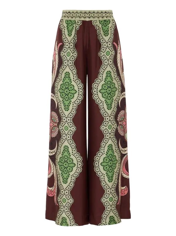 La DoubleJ Printed Palazzo - Brown