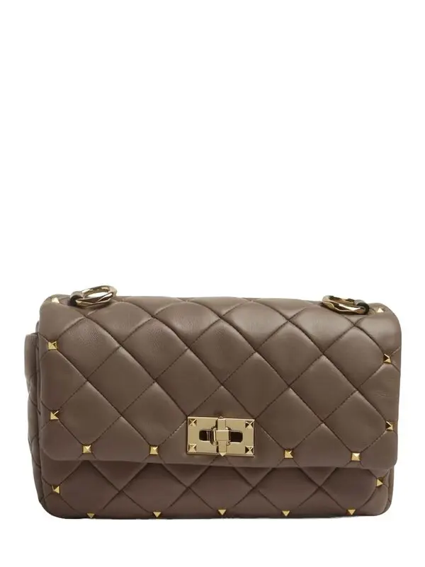 Valentino Garavani Rockstud Spike Shoulder Bag - Neutrals