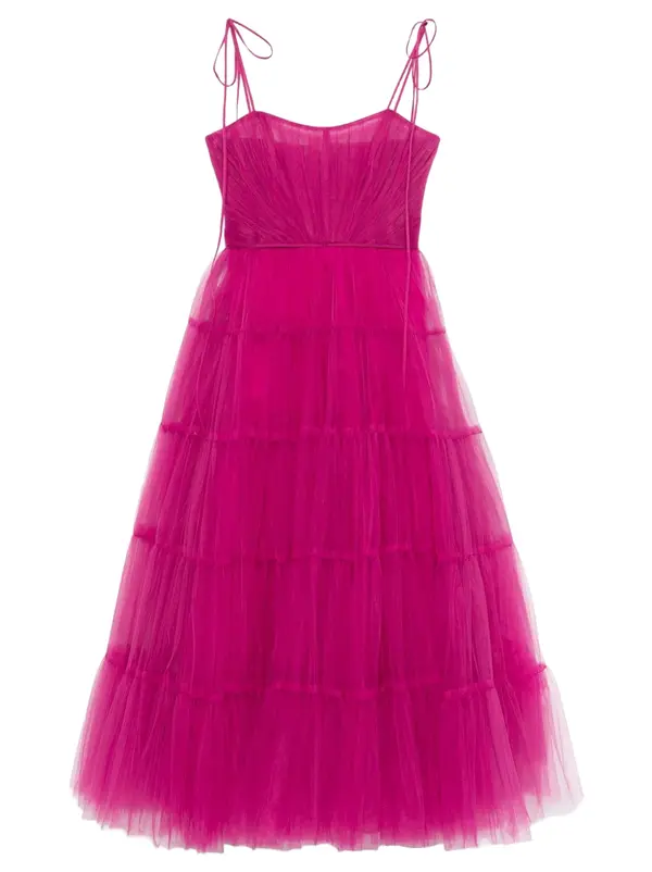 ANA RADU Tulle Midi Dress - Pink