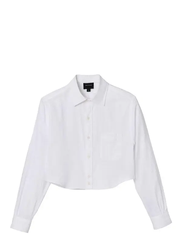 Marc Jacobs Cropped Femme Shirt - White