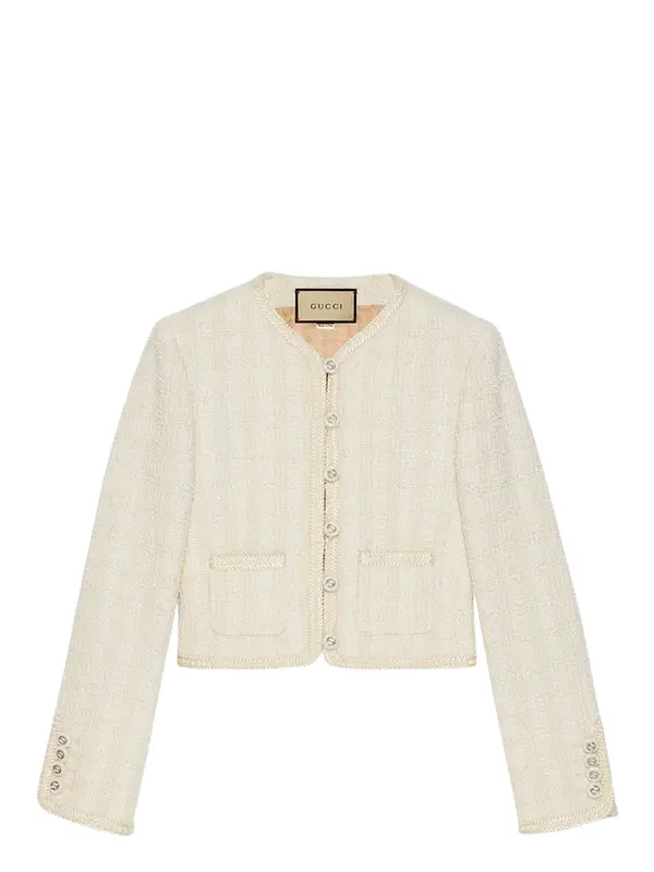Gucci Tweed Jacket - Ivory
