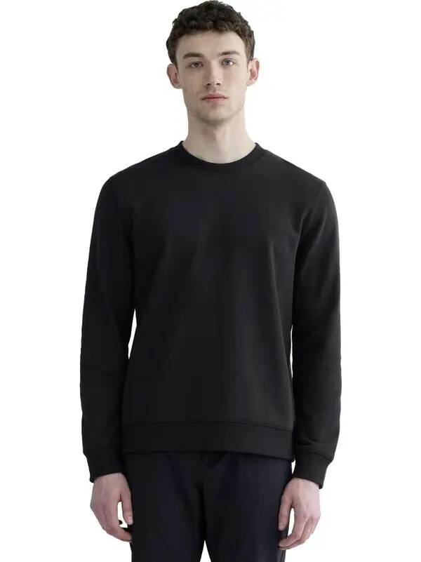 Everlane Off-duty Terry Crew Neck T-shirt - Black