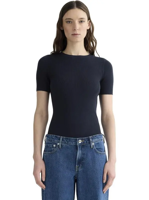 Everlane Ultrasoft Merino Sweater T-shirt - Navy