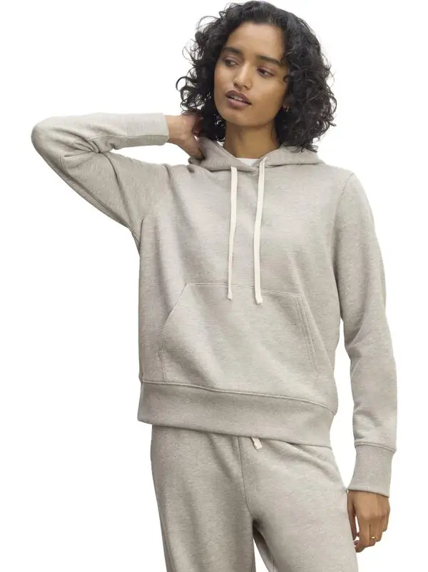 Everlane Terry Relaxed Hoodie - Heathered Grey