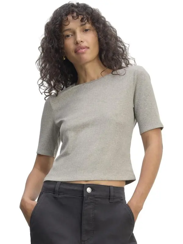 Everlane Shimmy Tee - Heathered Grey