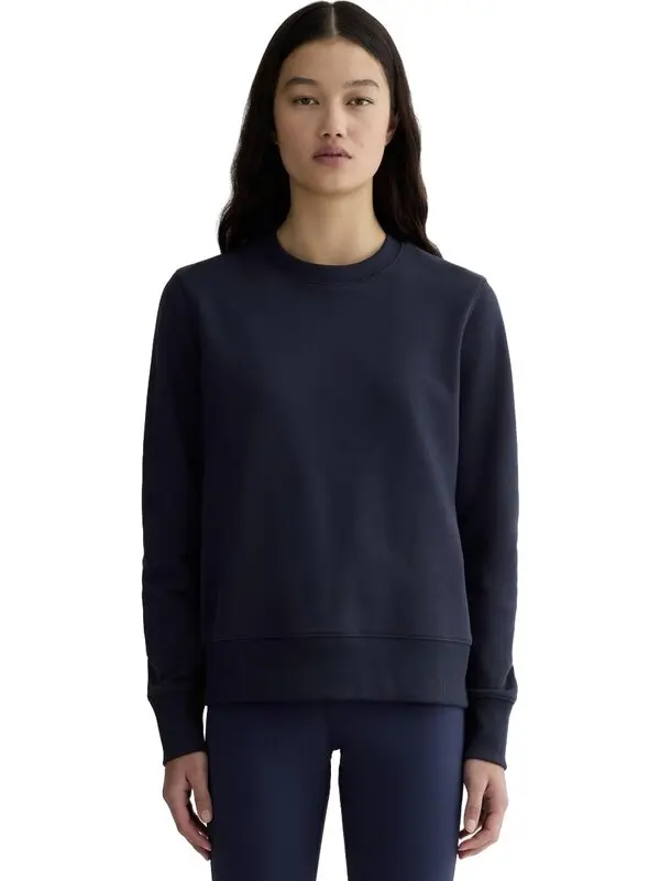 Everlane Terry Crew Neck Sweater - Navy