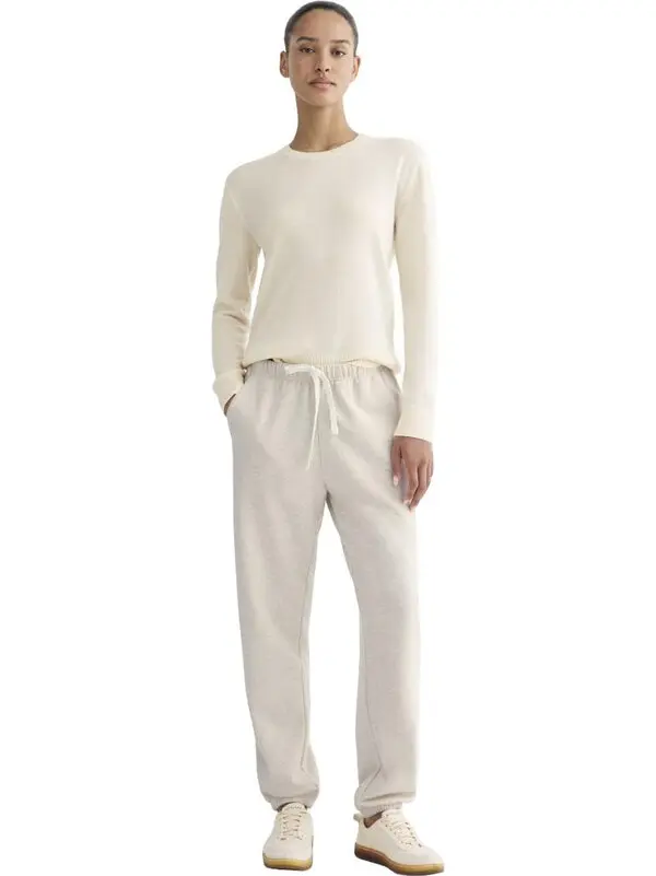 Everlane Off-duty Cotton Jogger - Heathered Oat