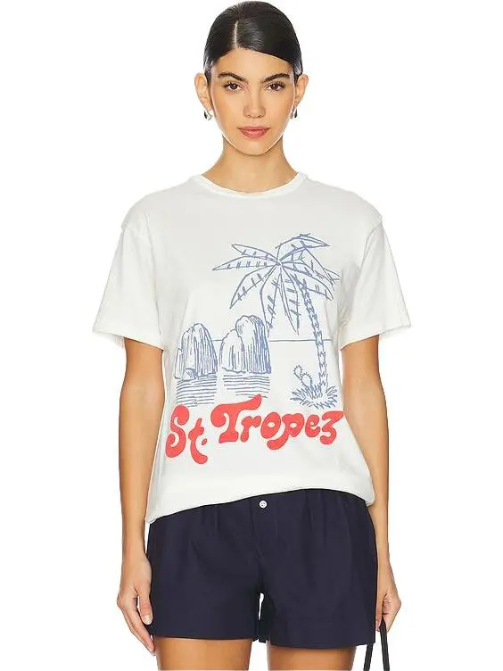 The Original Retro Brand St Tropez Tee - Antique White