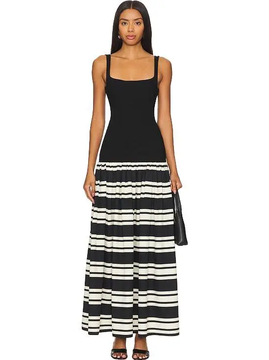 Delfi Zona Dress - Black & White