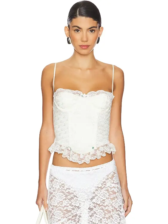Majorelle Ceila Bustier Top - Ivory