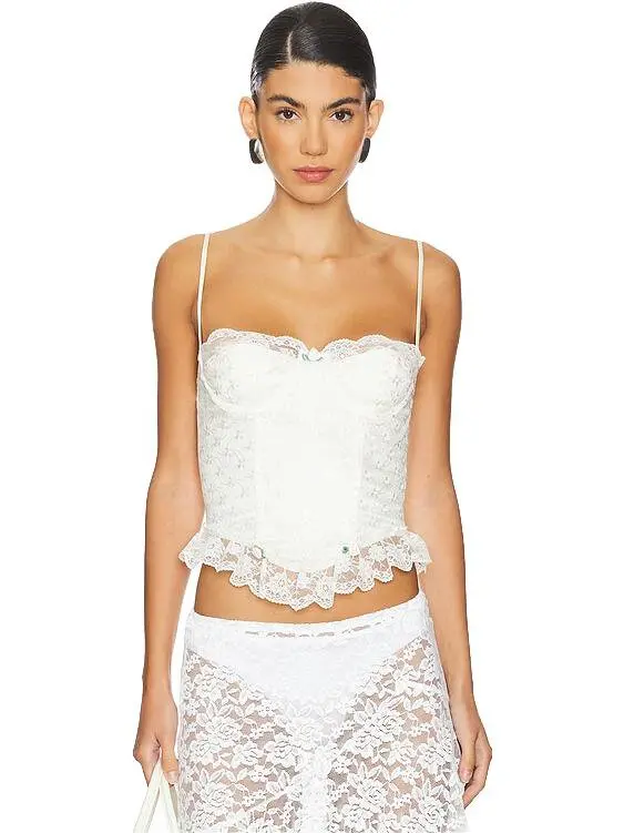 Majorelle Ceila Bustier Top - Ivory