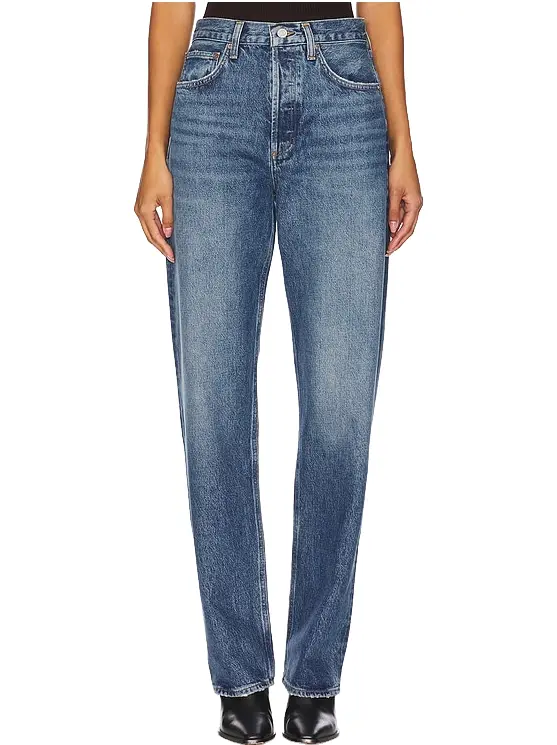 AGOLDE Kelly High Rise Relaxed Straight Jeans - Essence
