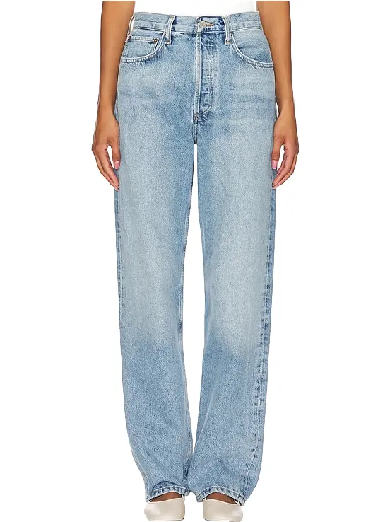 AGOLDE Kelly High Rise Relaxed Straight Jeans - Harmonic