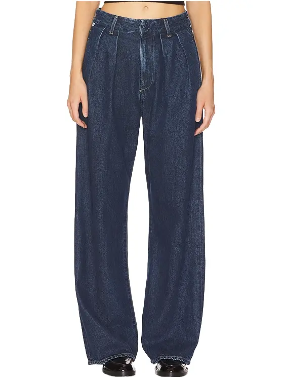 Citizens Of Humanity Petra Pleated Wide Leg Jeans - Eden