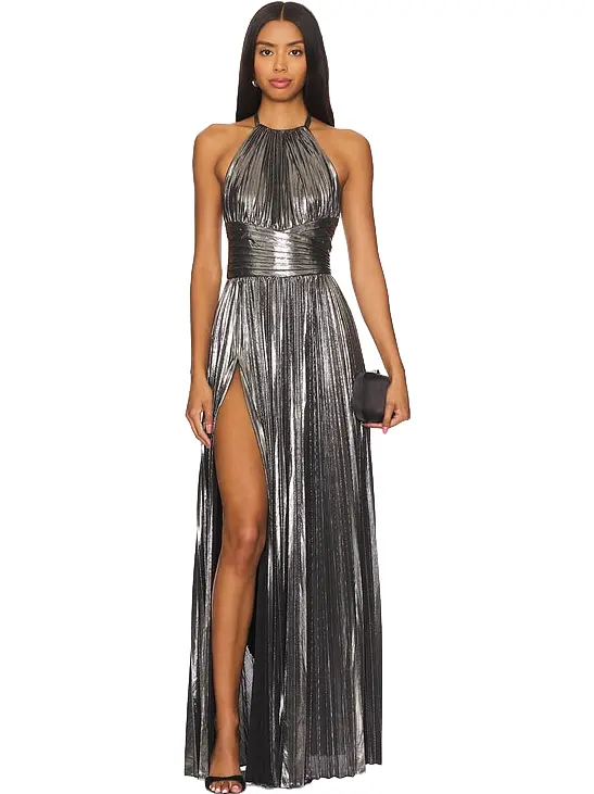 Retrofete Reiss Dress - Gunmetal