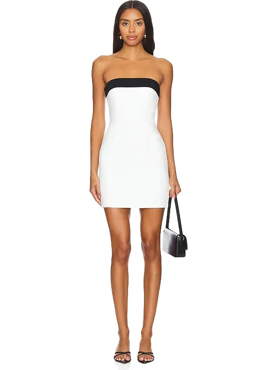 Amanda Uprichard X Kerry Dress - Ivory & Black