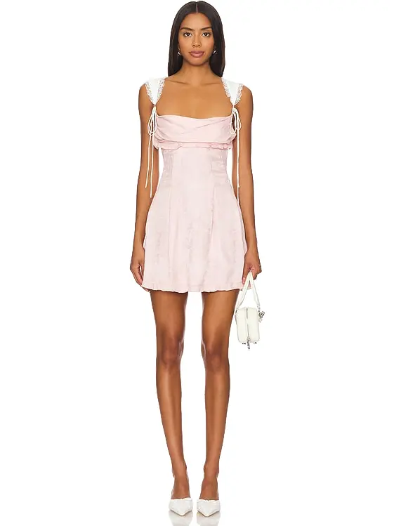 For Love & Lemons Holland Mini Dress - Pink