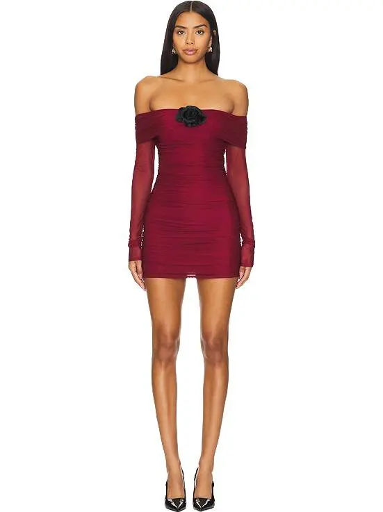 Amanda Uprichard X Nellia Rose Dress - Wine