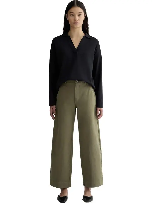 Everlane Utility Wide-leg Pant - Kalamata