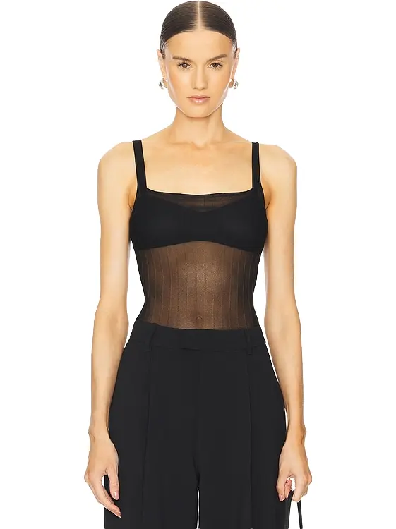 L'academie Marianna Madelyn Top - Black