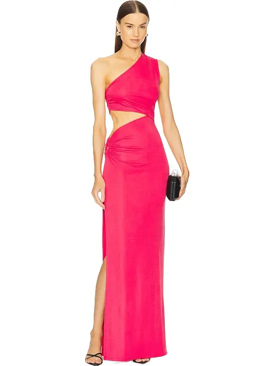 MICHAEL COSTELLO X Decker Maxi Dress - Red