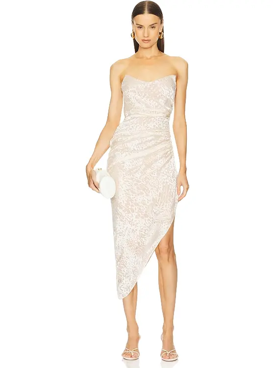 MICHAEL COSTELLO X Cecilia Midi Dress - Ivory