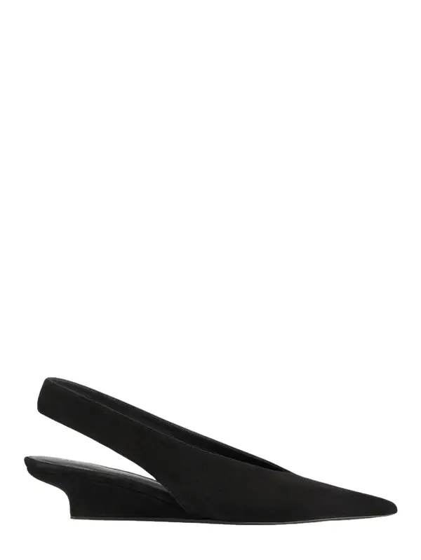 TOTEME Wedge-heel Slingbacks - Black
