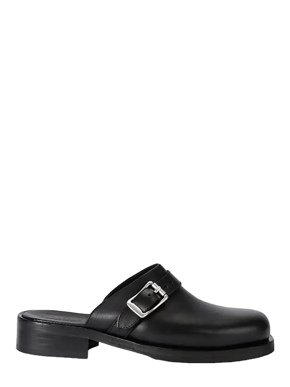 Our Legacy Camion Leather Mules - Black