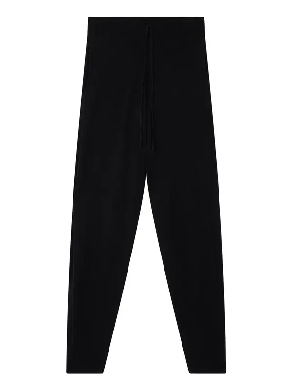 Stella McCartney Mid-rise Tapered Sweatpants - Black