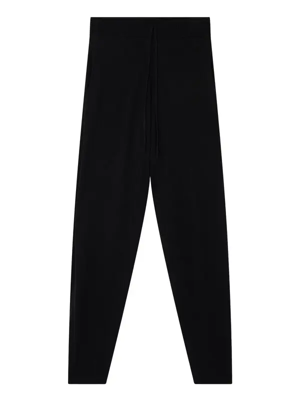 Stella McCartney Mid-rise Tapered Sweatpants - Black
