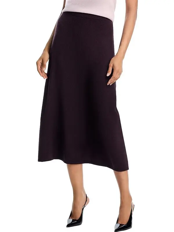 Bloomingdale'S Midi Skirt - Dark Brown
