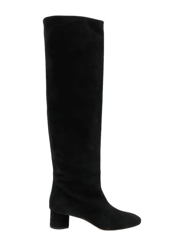 AeydĒ Willa 50 Suede Knee-high Boots - Black