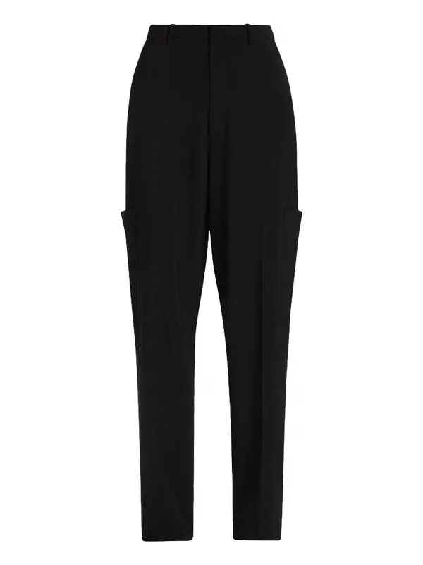 Lapointe Matte Crepe Cargo Trousers - Black