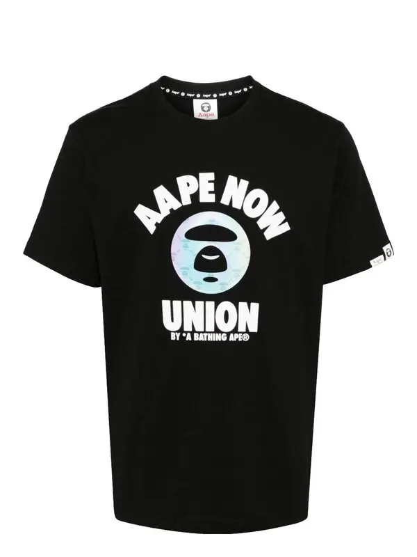 AAPE BY *A BATHING APE® Graphic-print Cotton T-shirt - Black