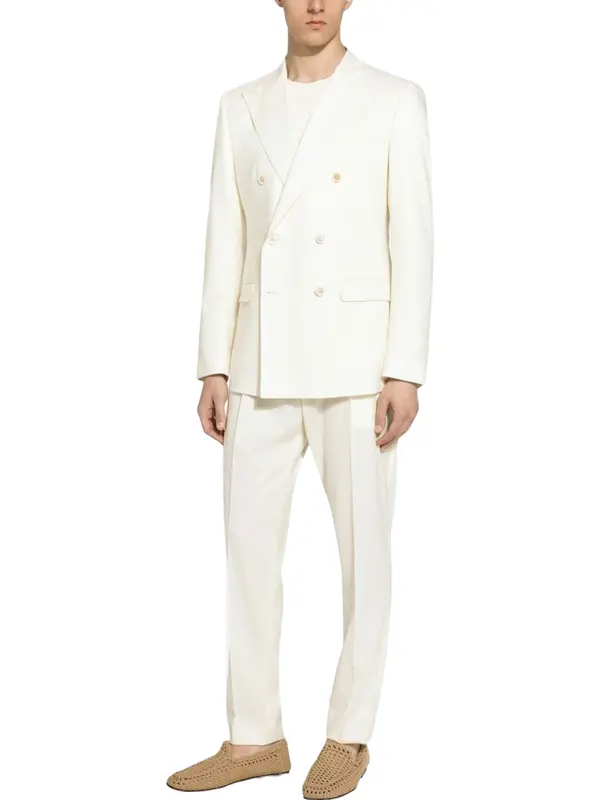 Dolce & Gabbana Tailored Tapered Trousers - White