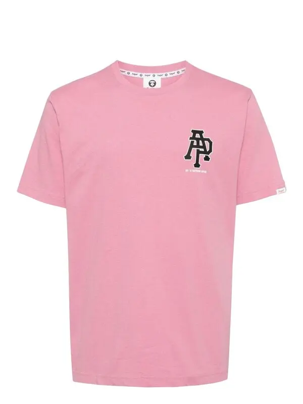 AAPE BY *A BATHING APE Graphic-print Cotton T-shirt - Pink