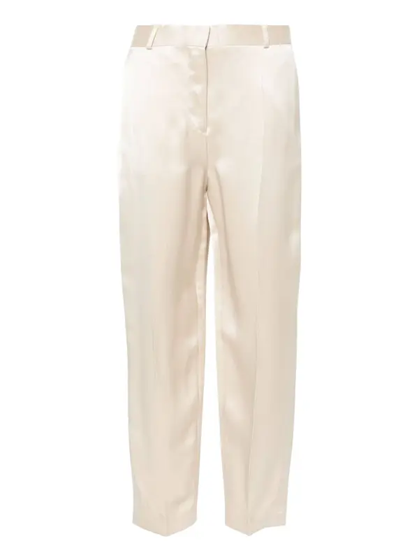 TOTEME Low-rise Satin Trousers - Neutrals