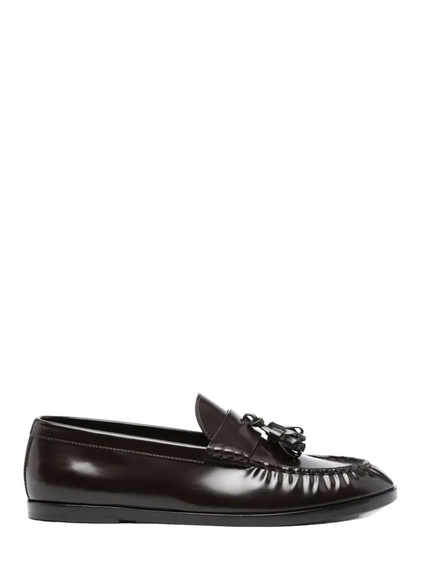 THE ROW Leather Loafers - Brown