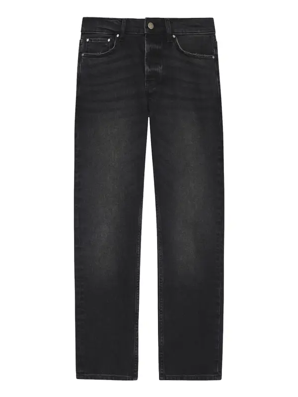 ANINE BING Nix Cropped Jeans - Black