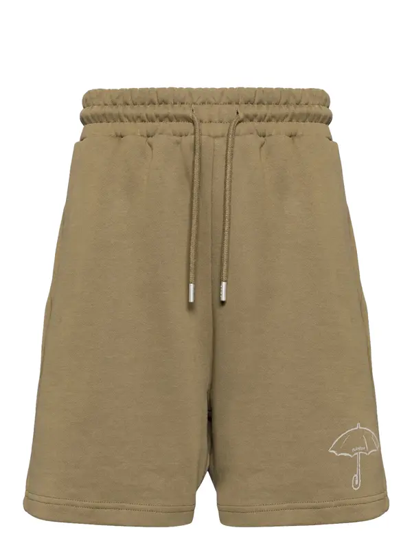 FLANEUR Logo Shorts - Brown