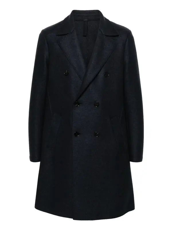 Harris Wharf London Boiled-wool Coat - Blue