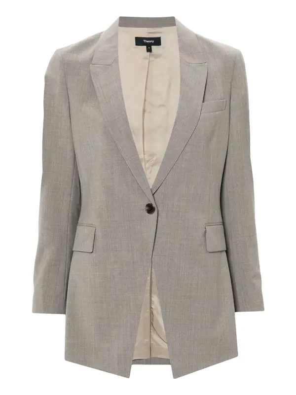 Theory Mélange Effect Blazer - Grey