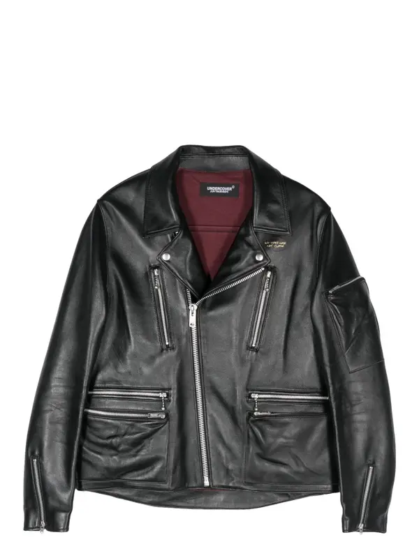UNDERCOVERISM Leather Biker Jacket - Black