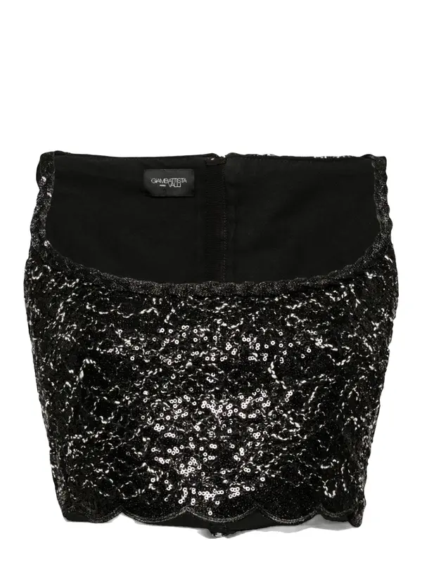 Giambattista Valli Sequin-embellished Tank Top - Black