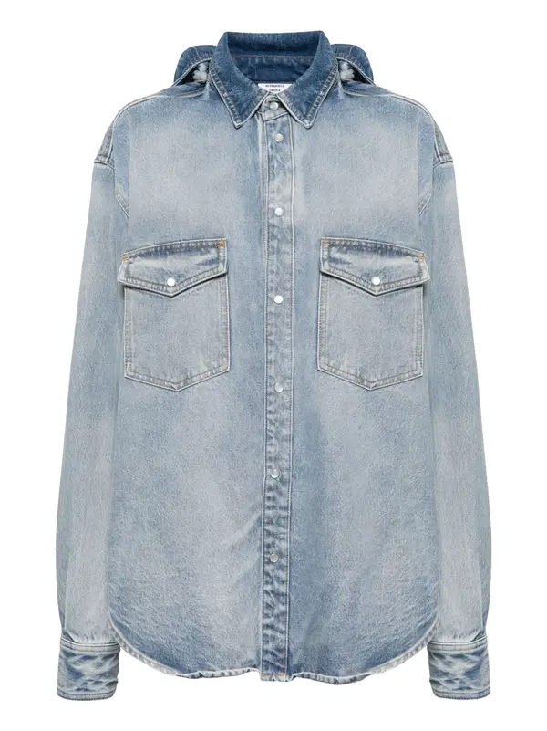 Vetements Front-back Denim Shirt - Blue