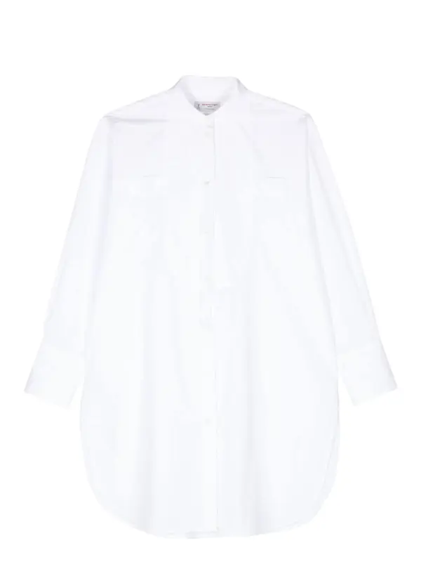 Alberto Biani Cotton Poplin Shirt - White