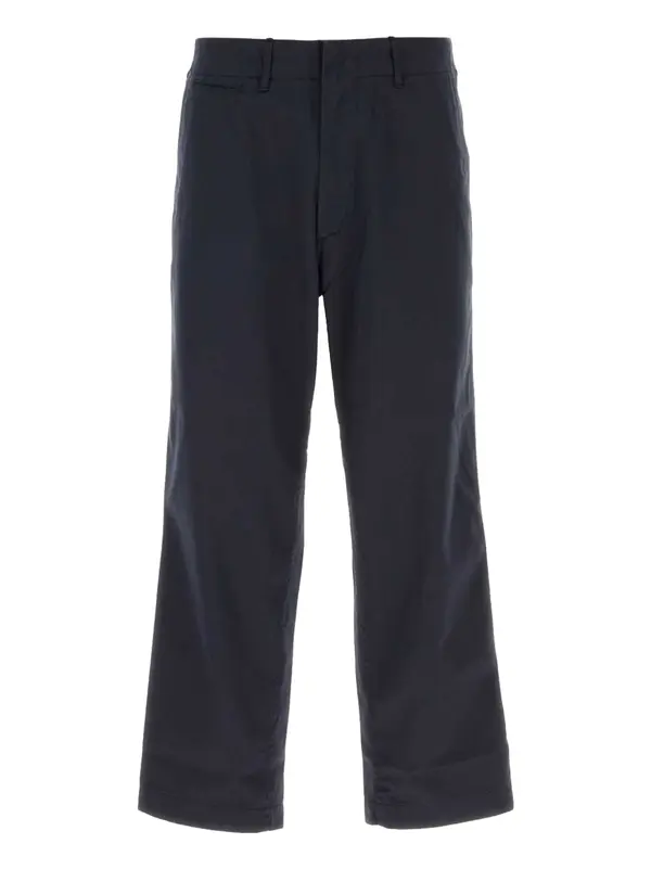 Nanamica Concealed-fastening Straight Trousers - Blue