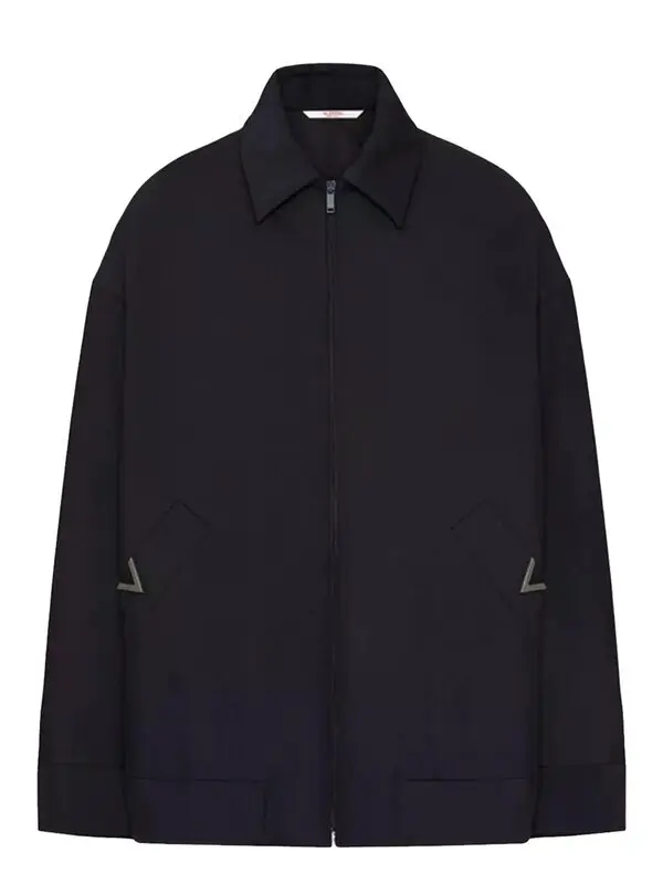 Valentino Garavani V-detail Jacket - Blue