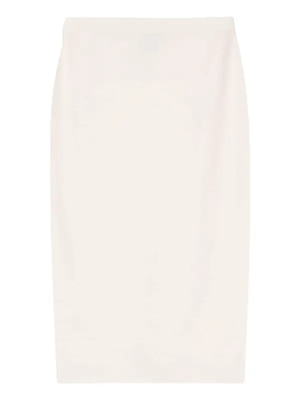 D.exterior Pencil Midi Skirt - White