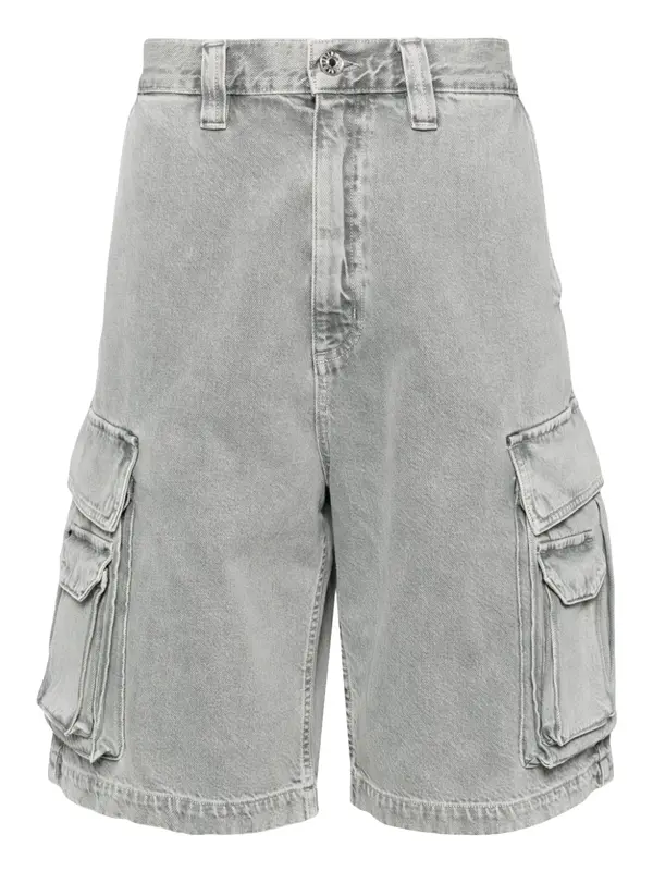 AGOLDE Rex Denim Cargo Shorts - Grey